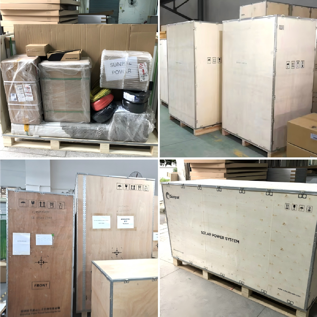 Sunpal 3KW 5KW 6KW Hybrid Solar Kits For Residential Use